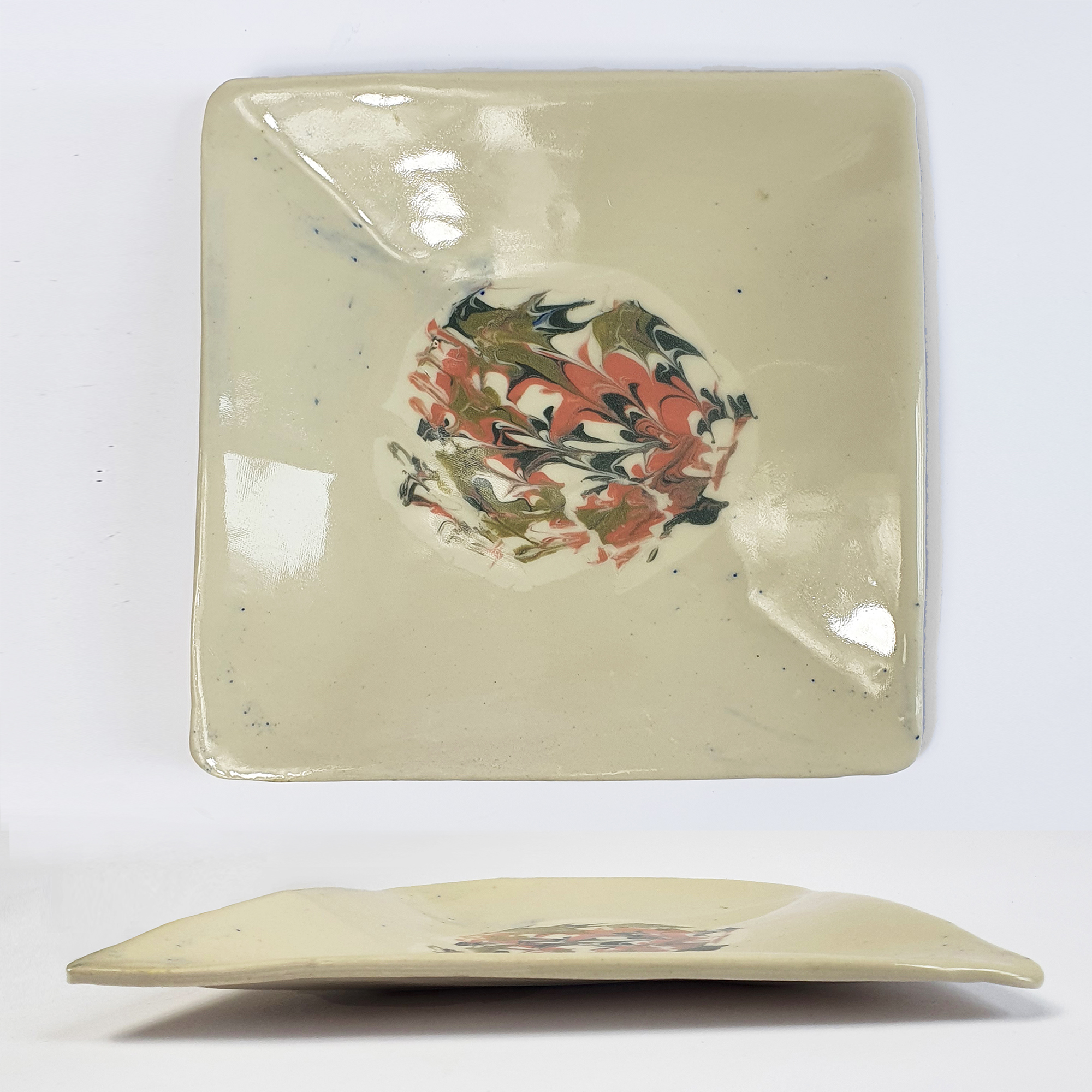 'Floral Choir' Japanese Style Polygon Plate