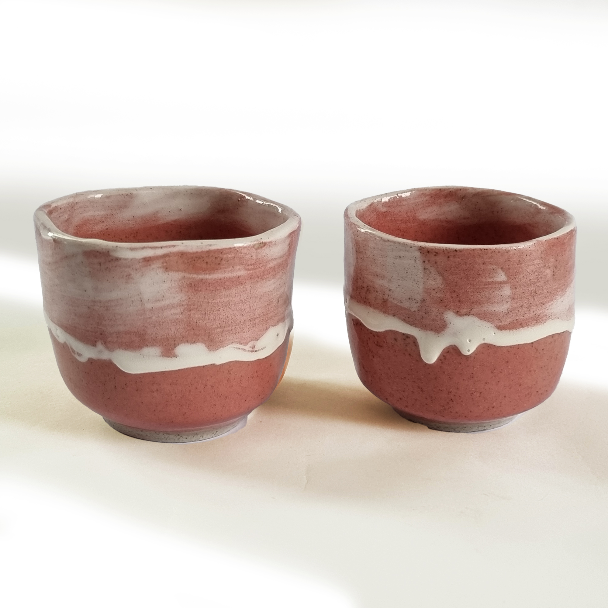 "Rosey Boundary" Green Tea Pair Cups by EKO