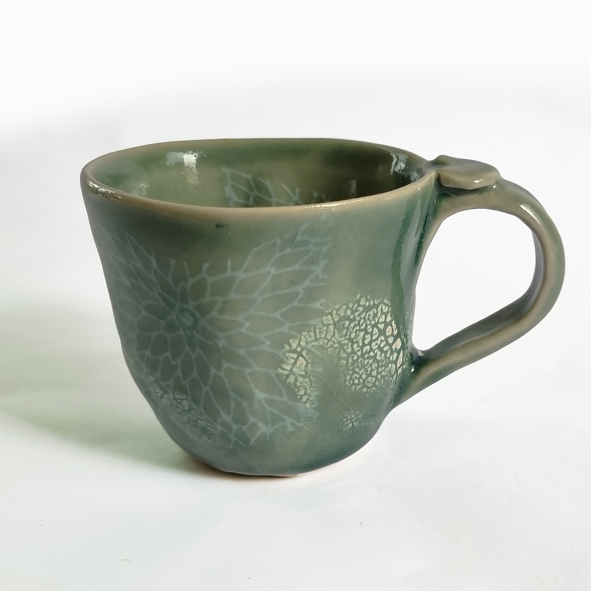 "Onion Cells" Pair Tea Cups