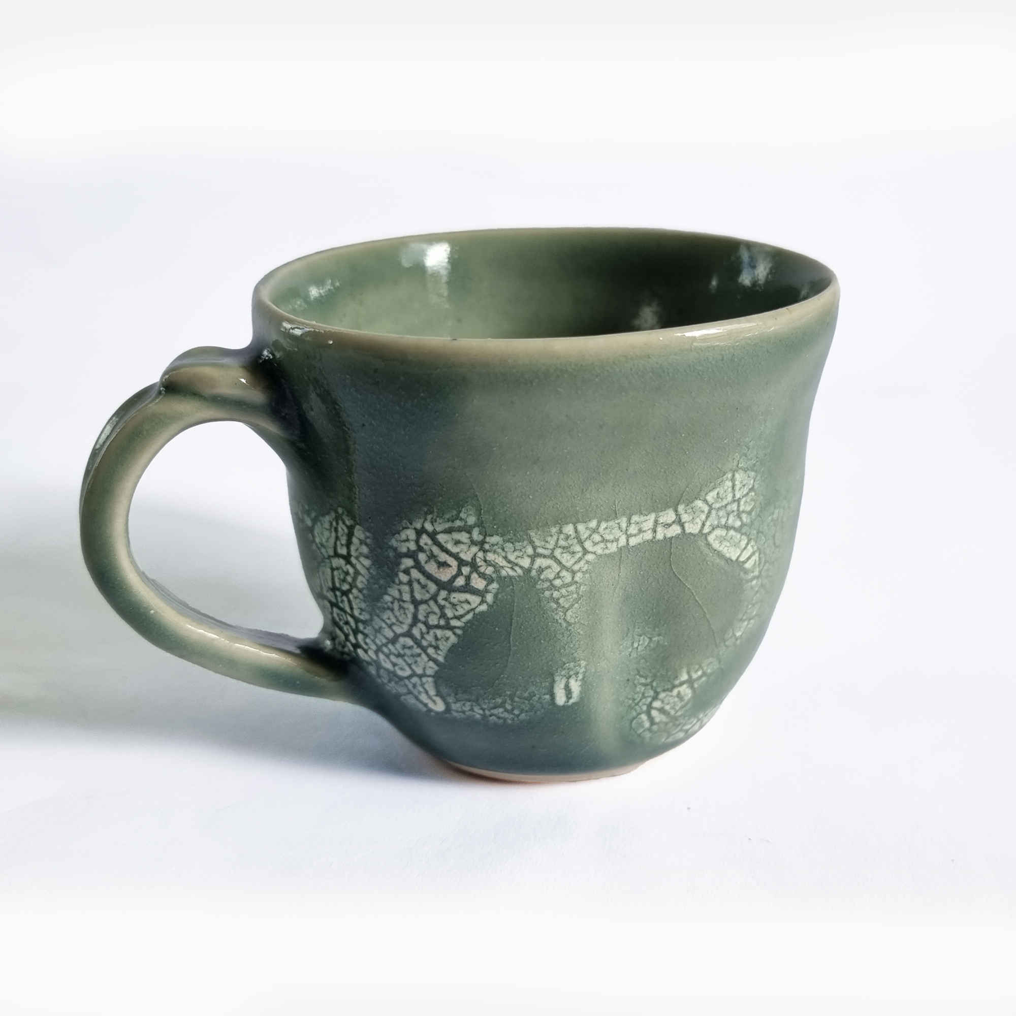 "Onion Cells" Pair Tea Cups