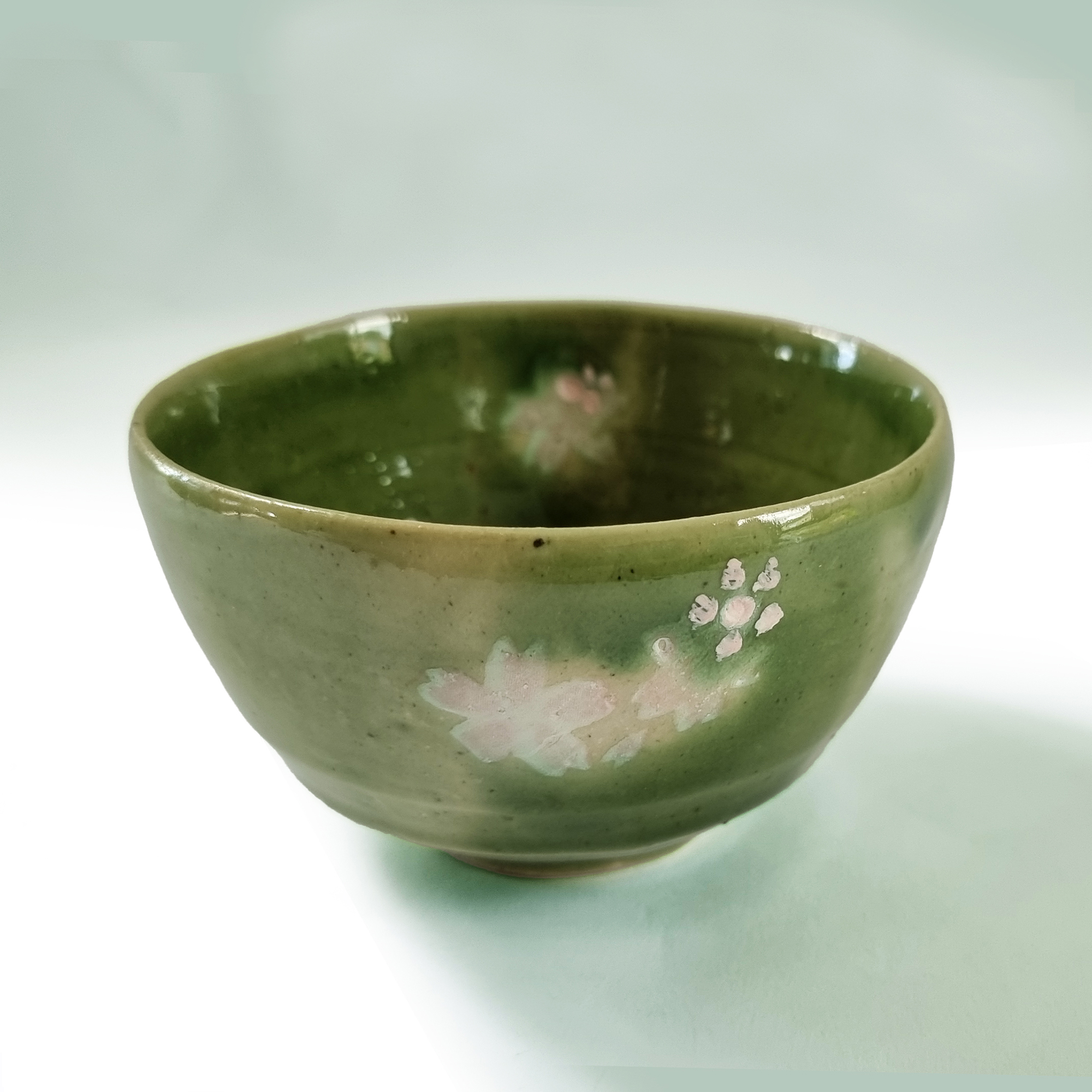 "Spring Haze" Personal Rice Bowl Japanese Handmade Crockery