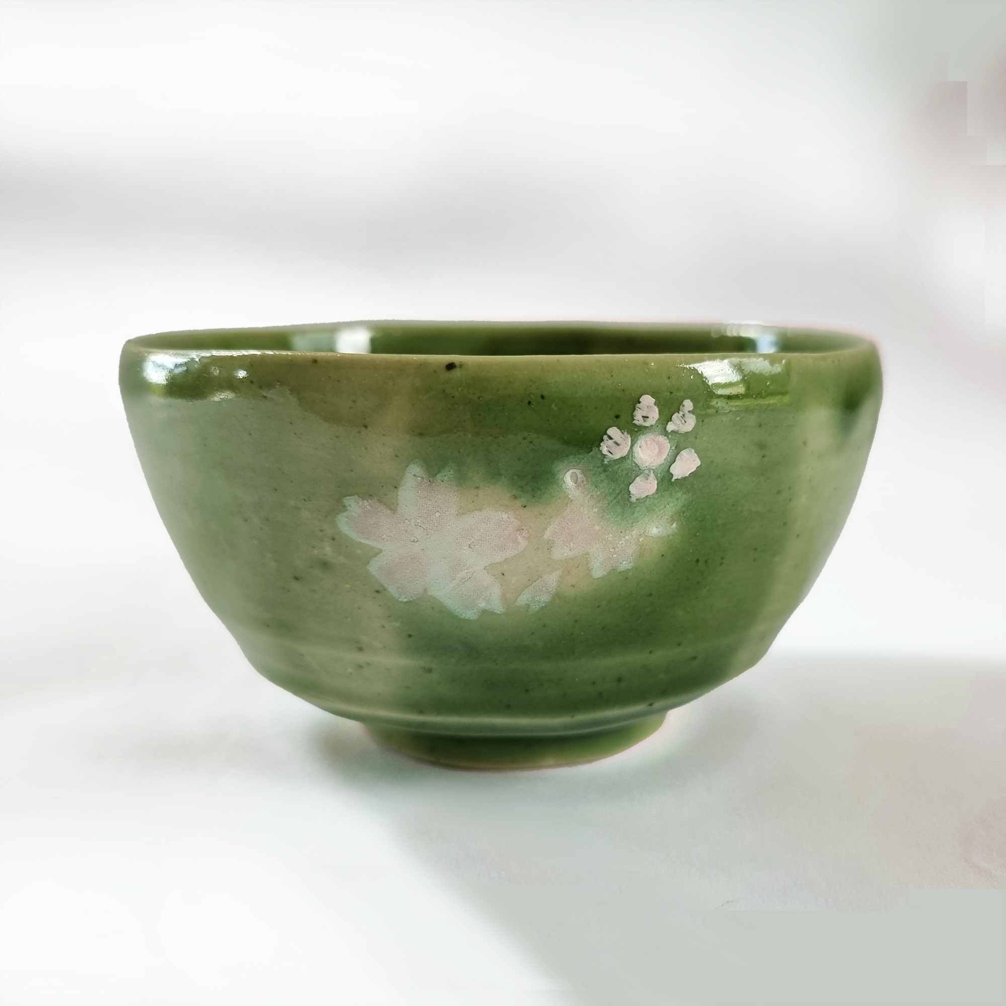 "Spring Haze" Personal Rice Bowl Japanese Handmade Crockery
