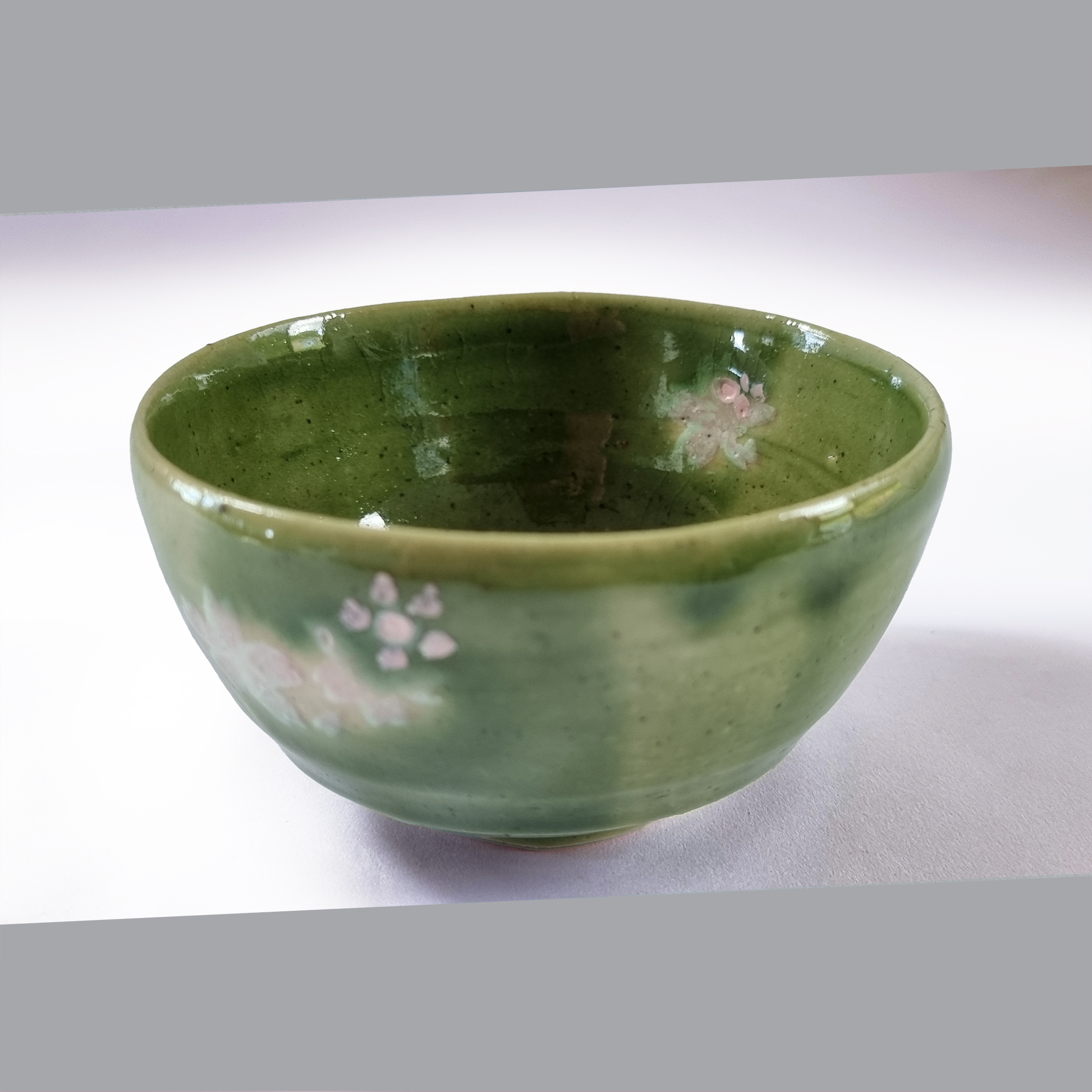 "Spring Haze" Personal Rice Bowl Japanese Handmade Crockery