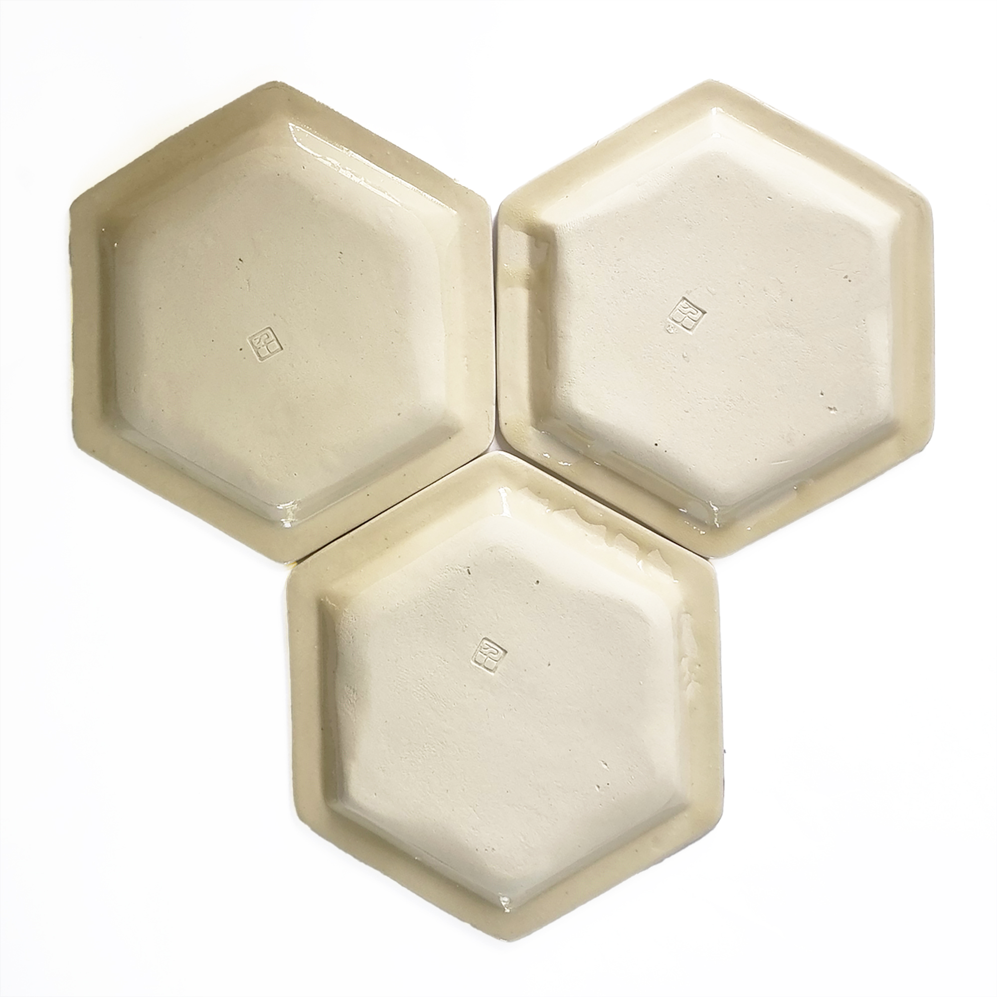 "Triple Tortoise Shell" 3 x Plates by Japanese Artist CHICACO